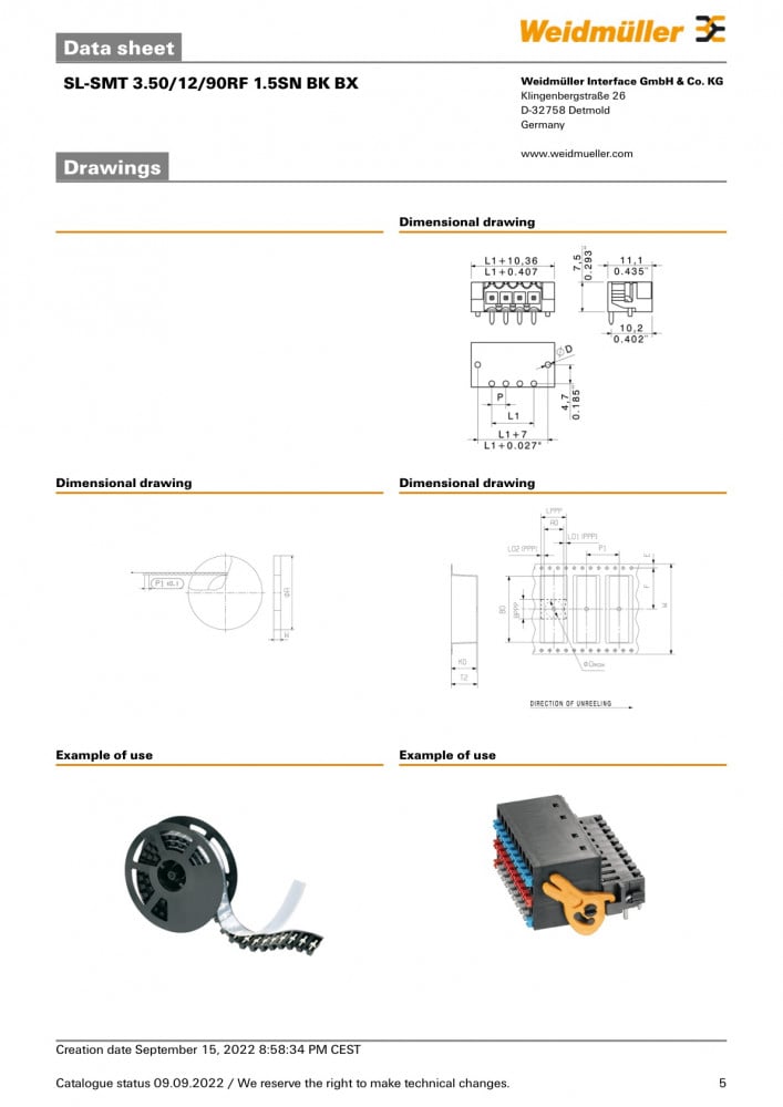 WEIDMULLER 1000670000 application example