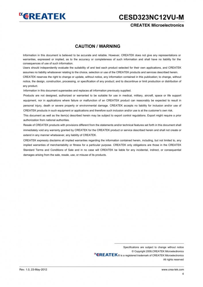 CESD323NC12VU-M datasheet page 4
