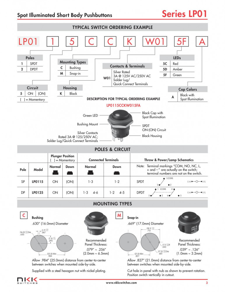 LP01 series datasheet page 3
