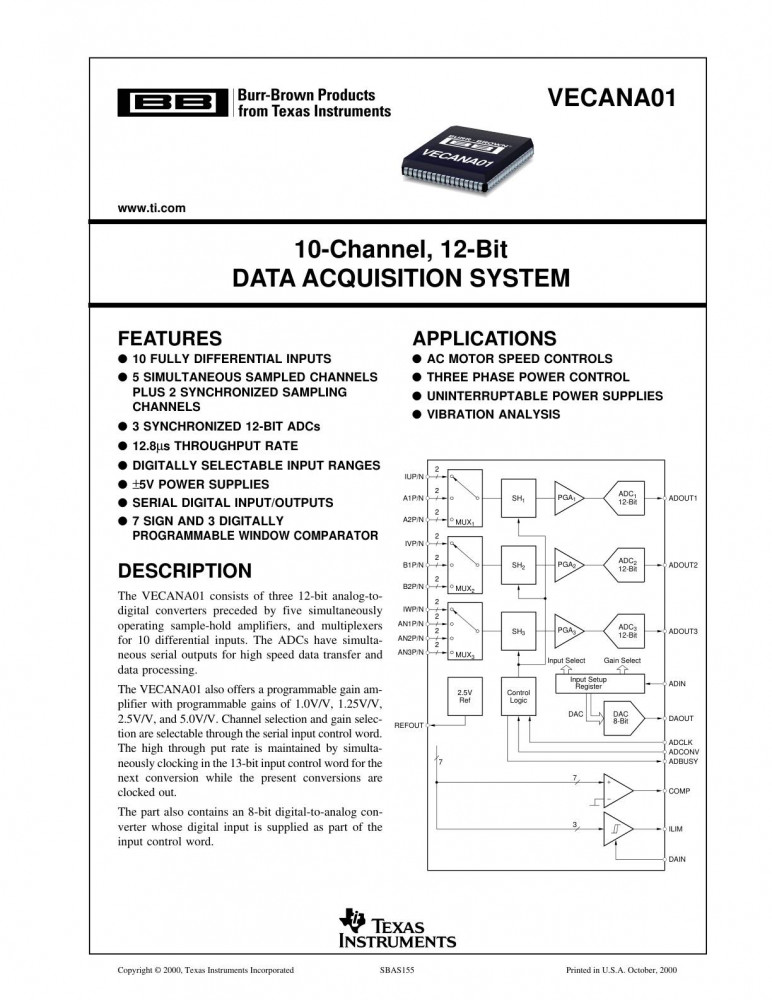 VECANA01 document page 1