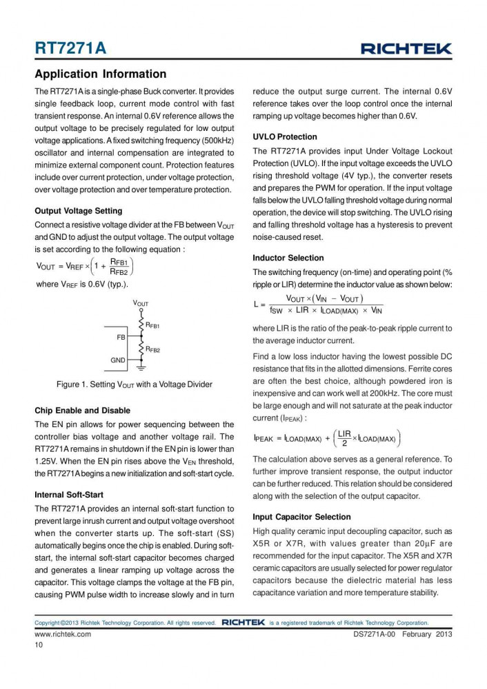 RT7271A datasheet page 10