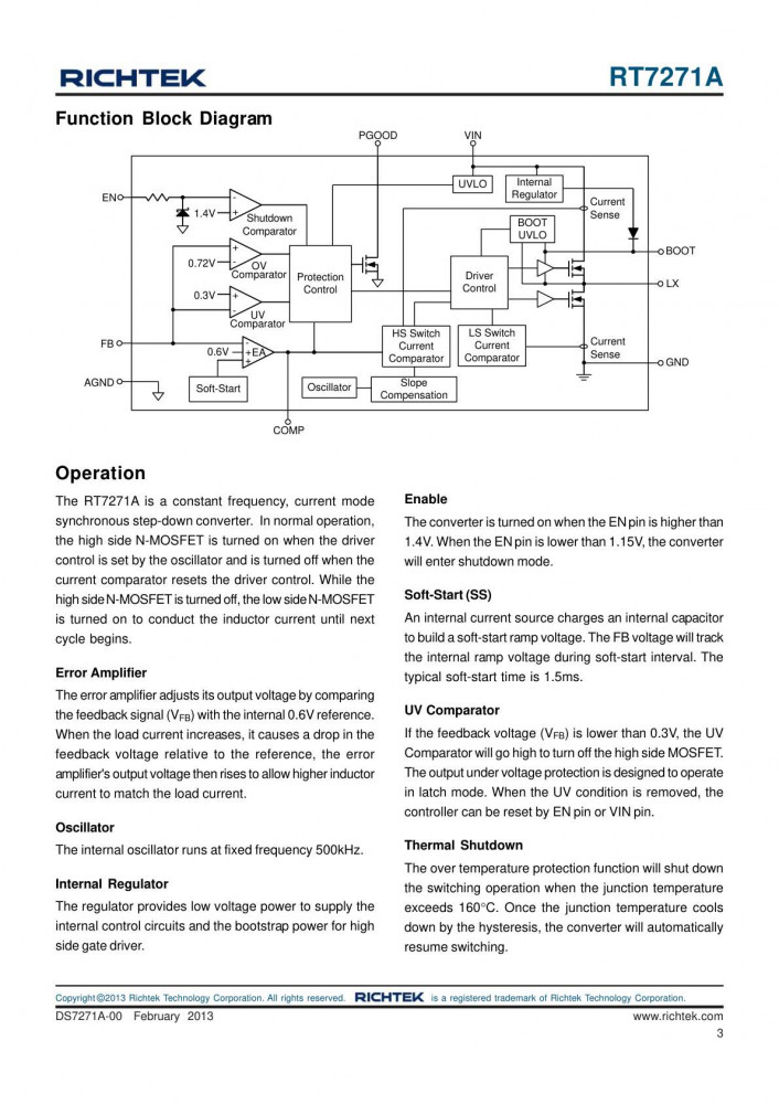 RT7271A datasheet page 3
