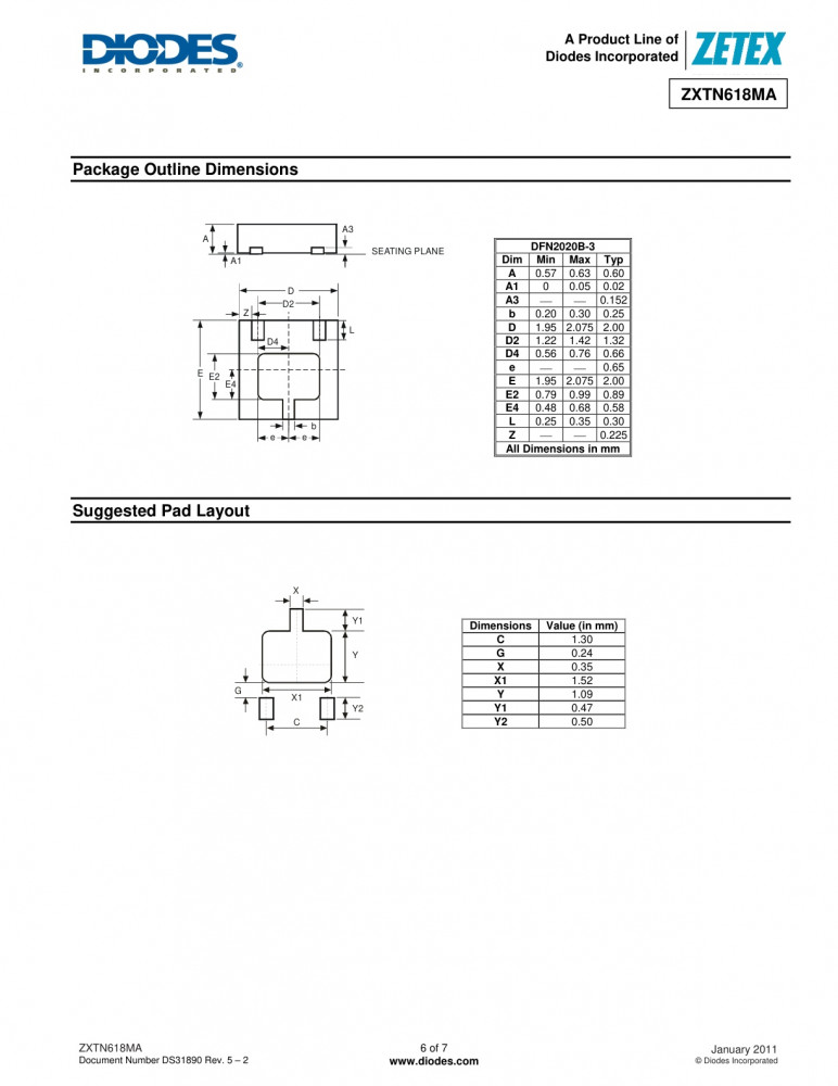ZXTN618MATA datasheet page 6