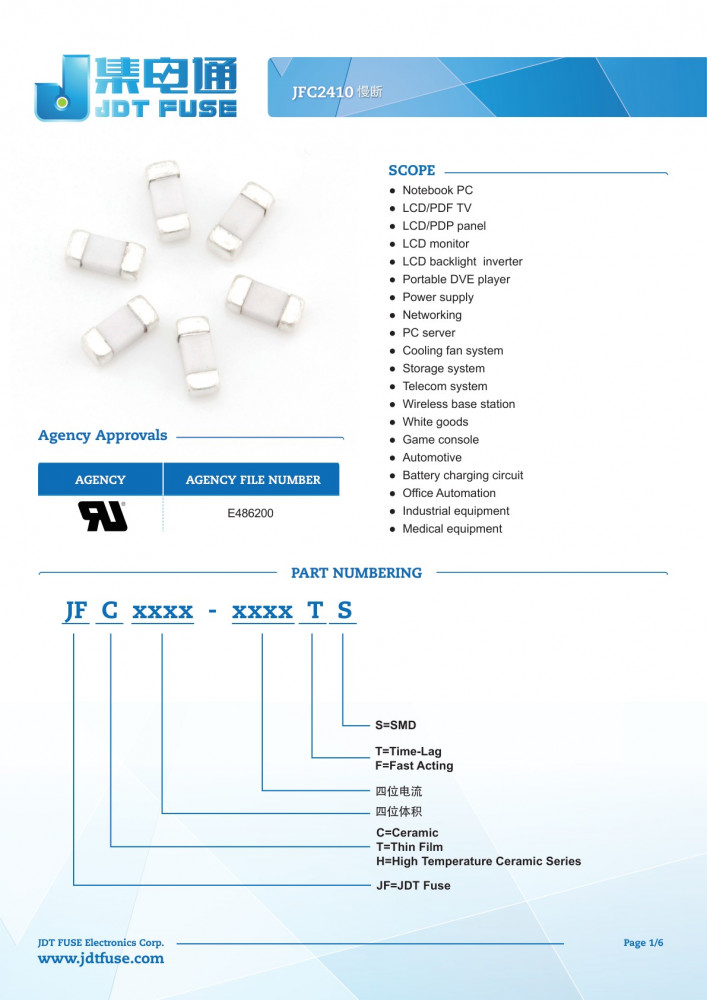 JFC2410 series datasheet page 2