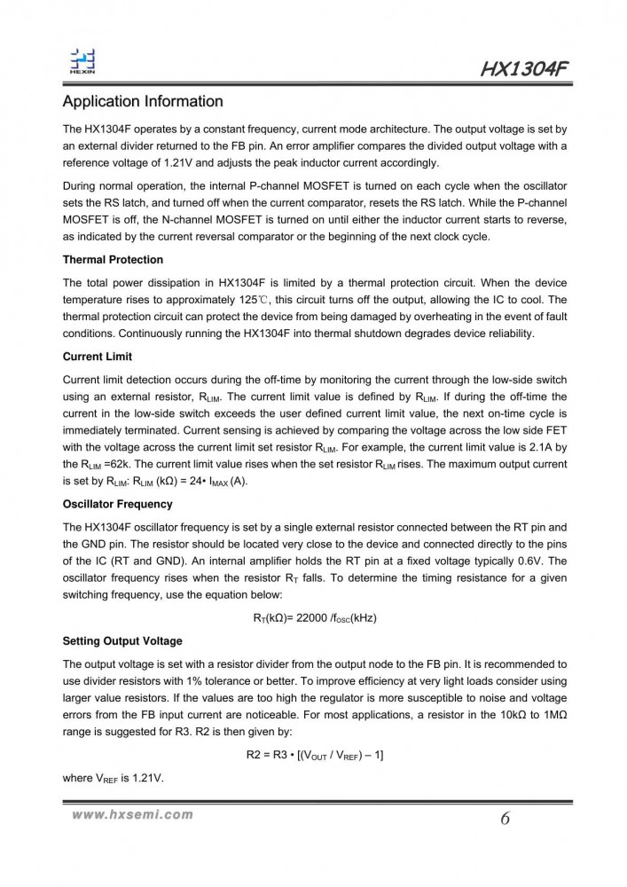 HX1304F-AGC-A datasheet page 6
