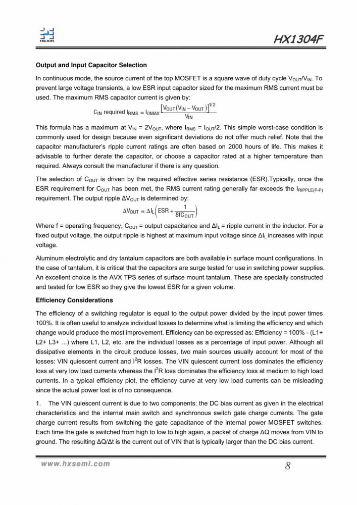 HX1304F-AGC-A datasheet page 8