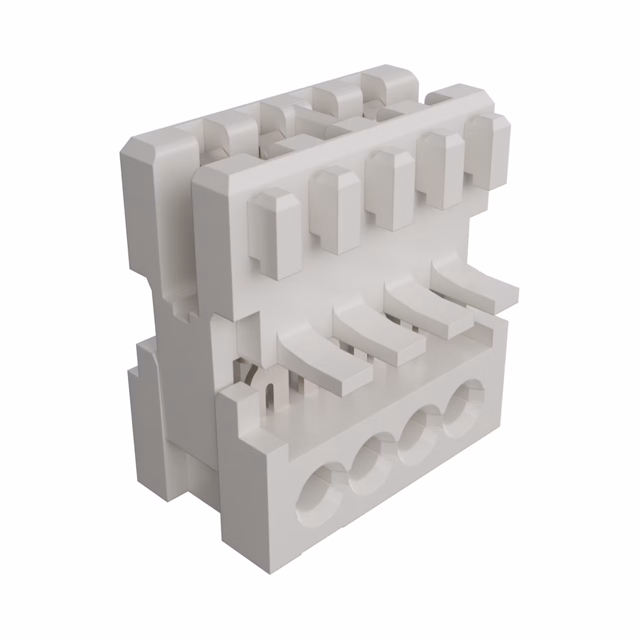 Appli-Mate RAST 2.5 IDT Housing, 2.50mm Pitch, Direct/Indirect, Female, 10 Circuits, All Position Keys Removed, Polarizing Rib Between Circuits 2 and 3