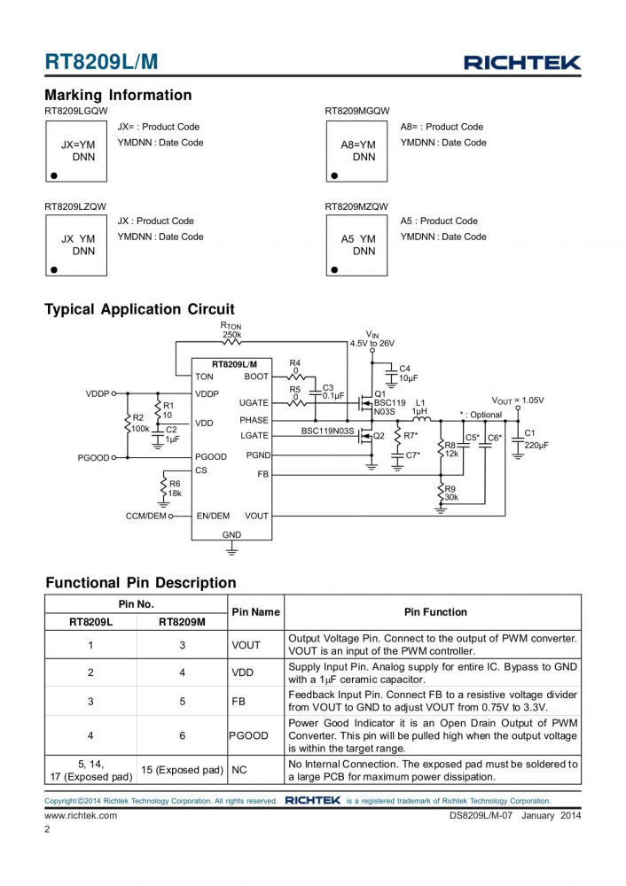 RT8209 datasheet page 2