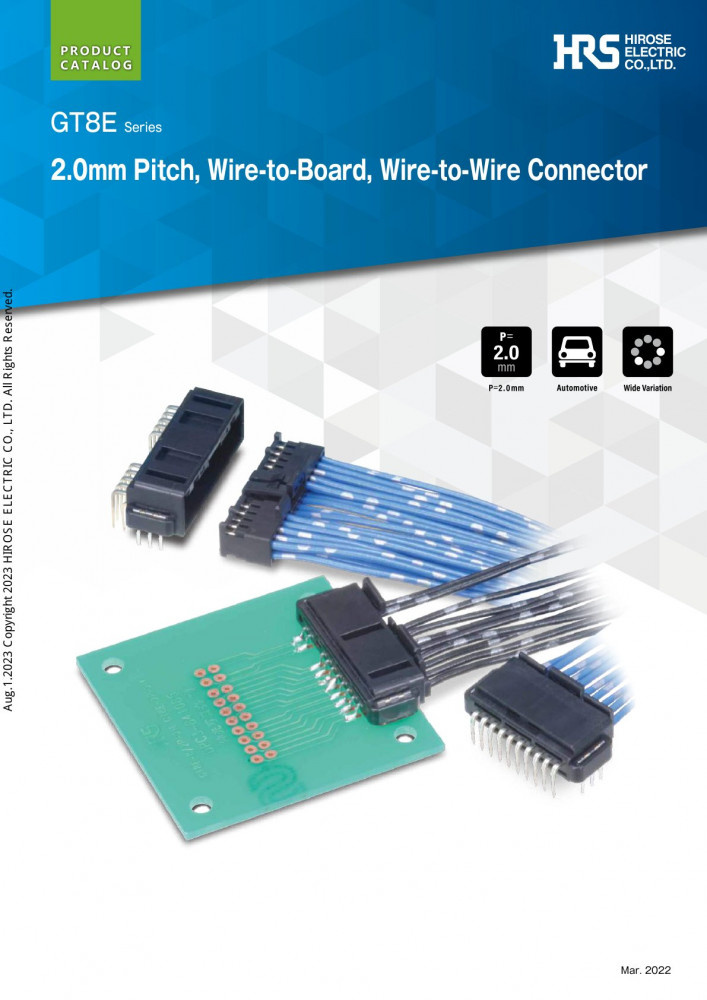 HRS GT8E series documentation page 1