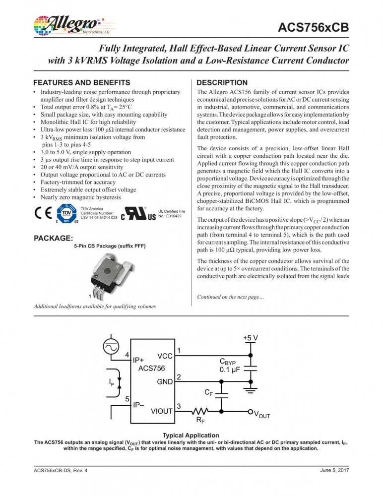 ACS756 datasheet page 2