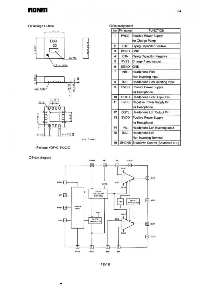 BD8820MUV-E2 technical document page 3