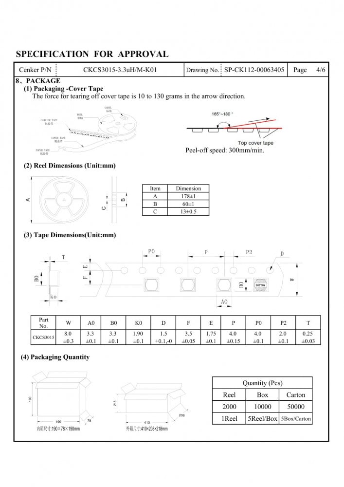 CKCS3015-3.3uH/M-K01 specification page 6