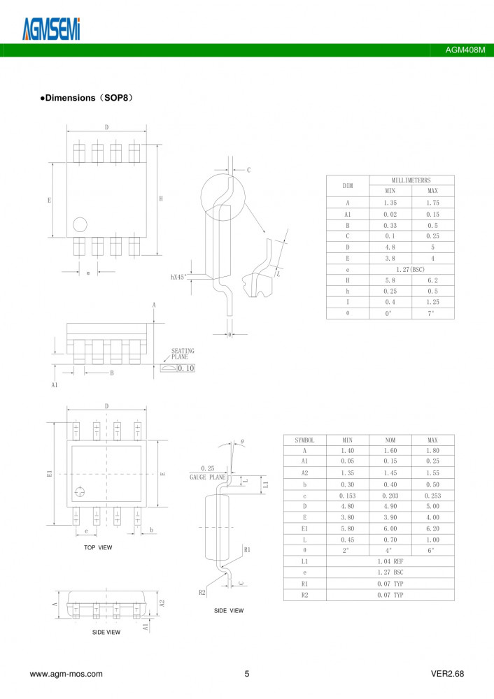 AGM408M datasheet page 5