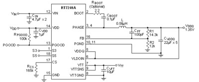 RT7243 - 6A, 18V, Synchronous Step-Down Converter