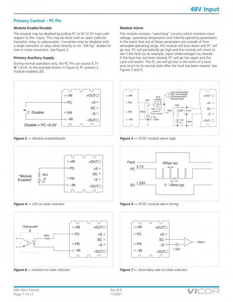 VICOR converter datasheet page 7