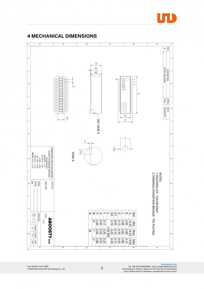 ADCH001 datasheet page 4