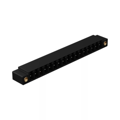 3.81mm Pitch Eurostyle Right-Angle PCB Header, with Threaded Retention Inserts, 17 Circuits for sale