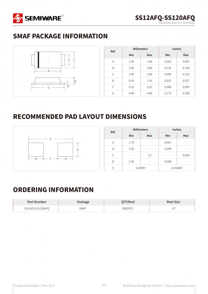 SEMIWARE SS18AFQ datasheet page 4