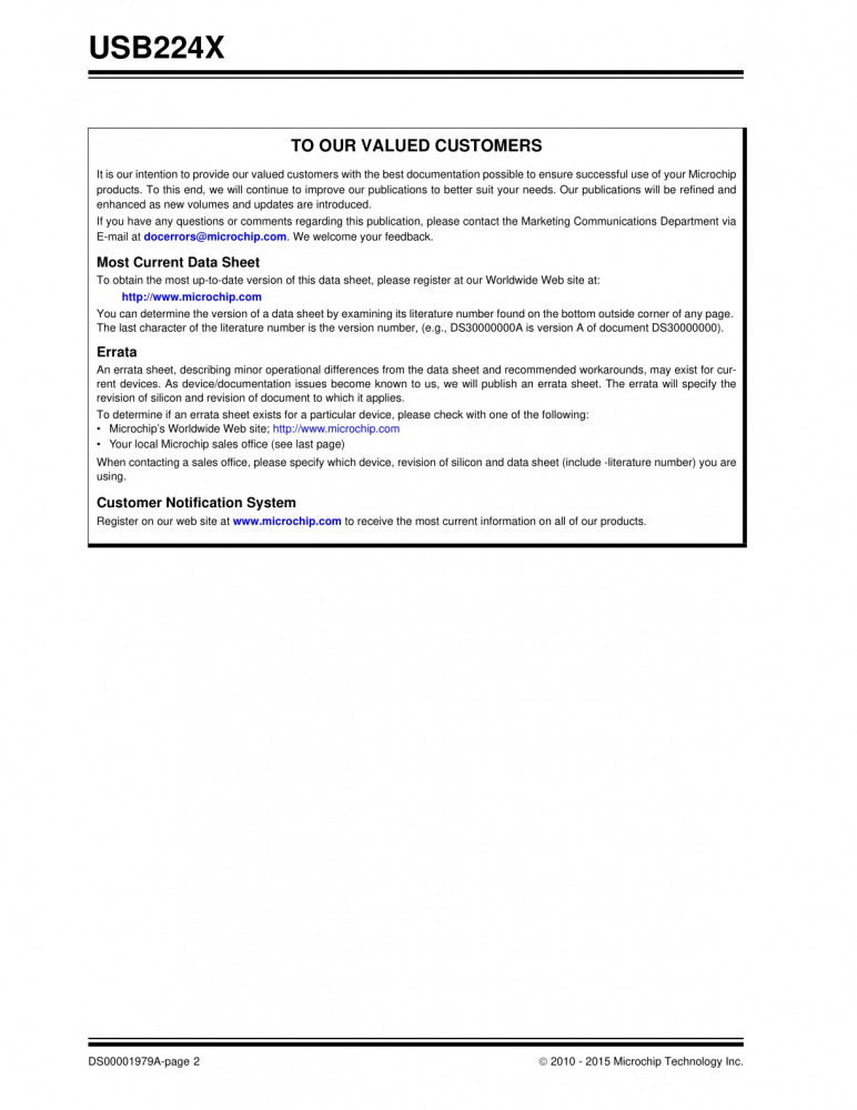 USB2240 document page 2
