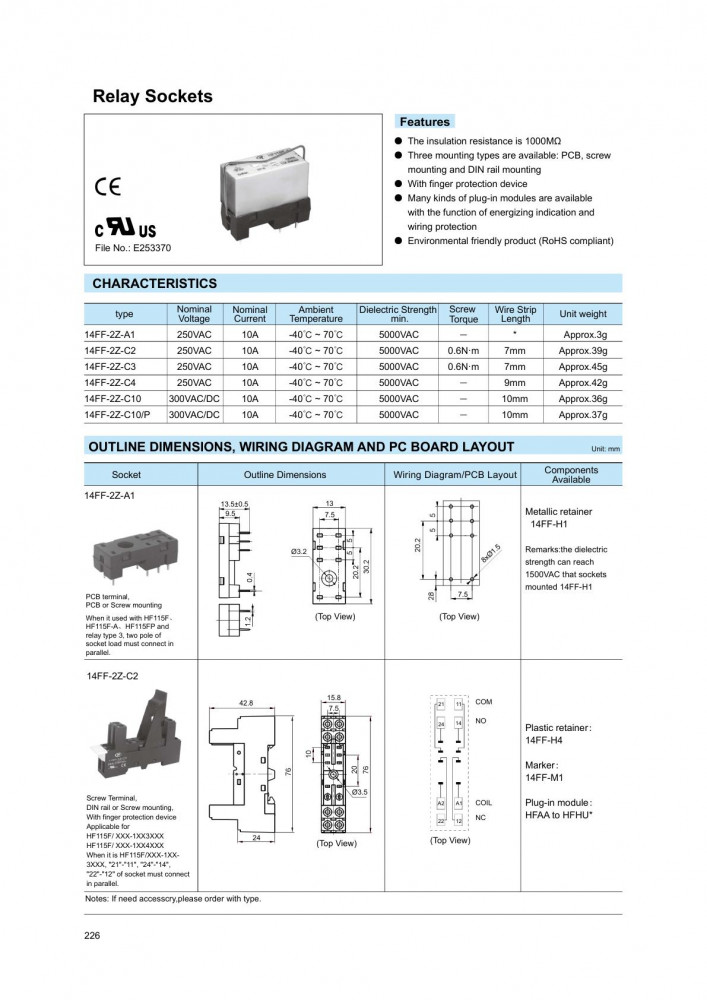 HF115F-A datasheet page 5