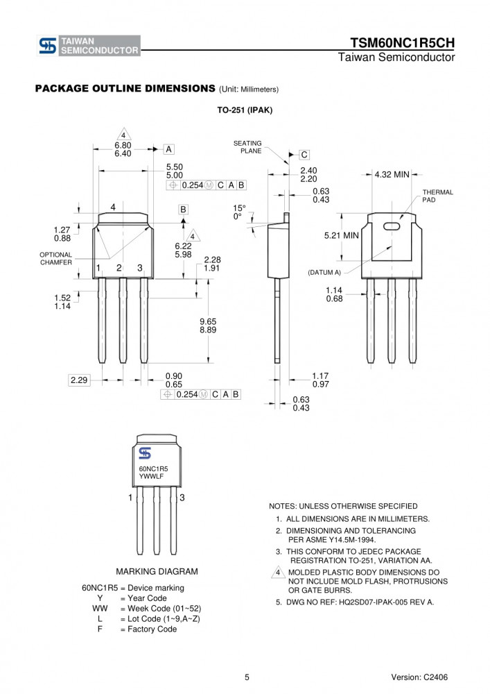 TSM60NC1R5CH datasheet page 5