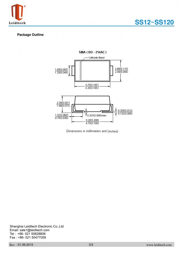 Leiditech SS14 datasheet page 3