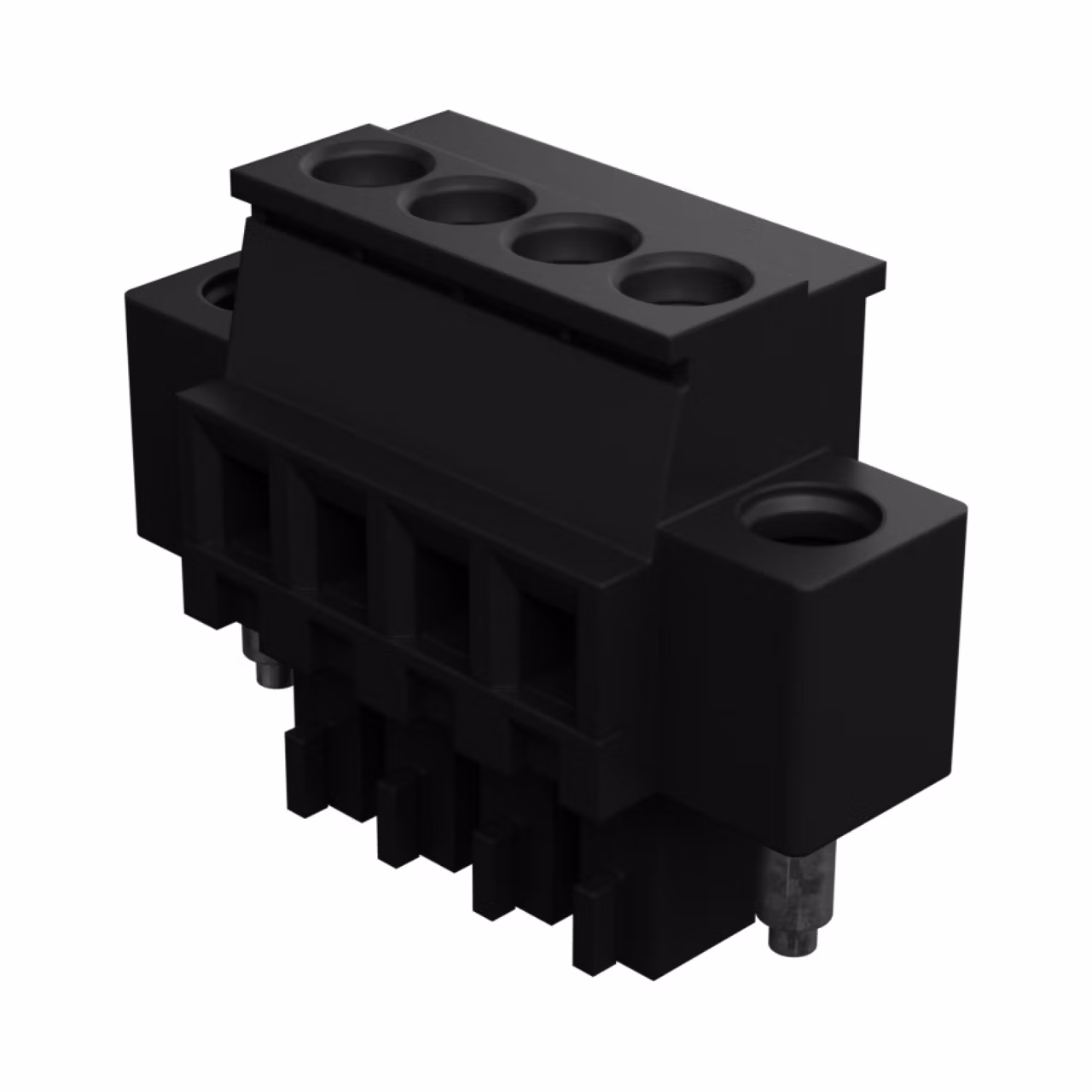 3.81mm Pitch Eurostyle Vertical Plug, with Retention Screws, Front Wire Entry, 4 Circuits for sale