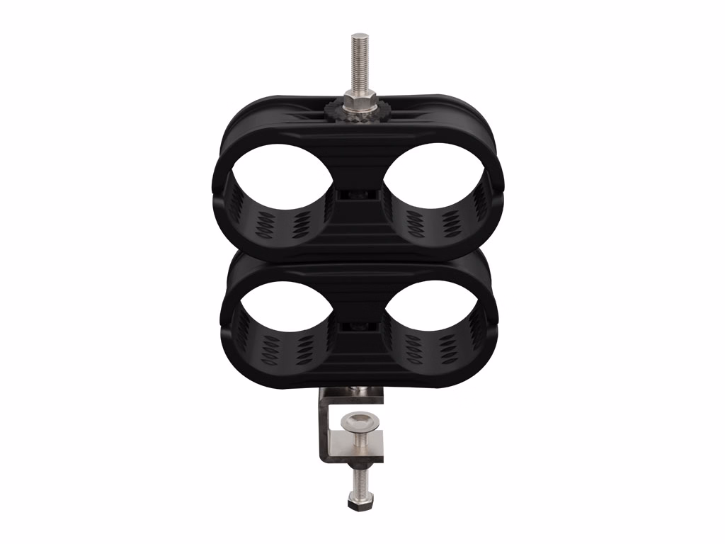 Dual Side, 2-Hole, Feeder Clamp for 1-5/8