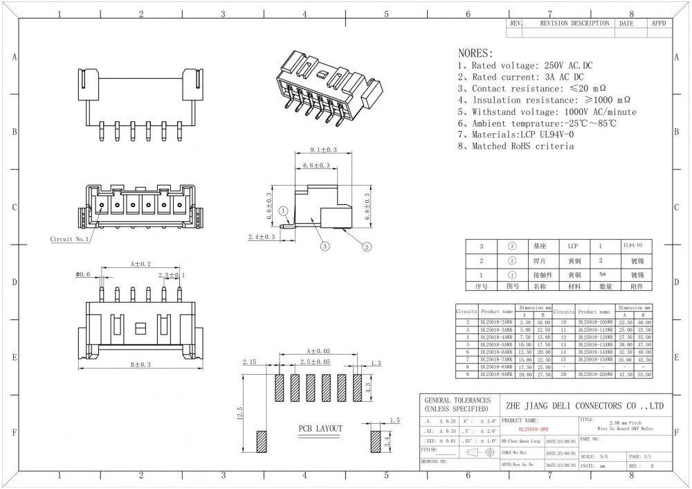 DLL DL25018 technical drawing page 3