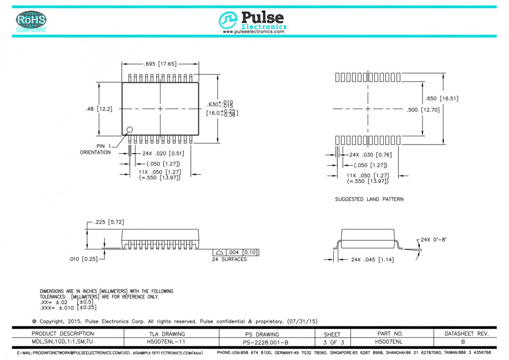 H5007ENL datasheet sheet 3