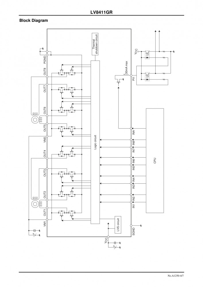 LV8411GREVB technical document page 4