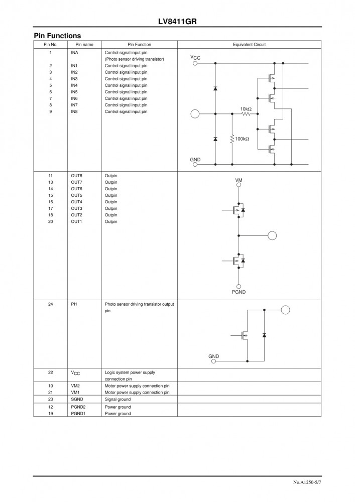 LV8411GREVB technical document page 5