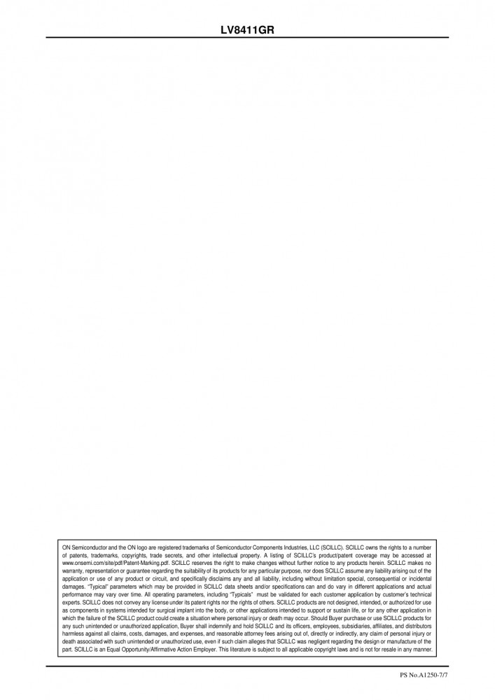 LV8411GREVB technical document page 7