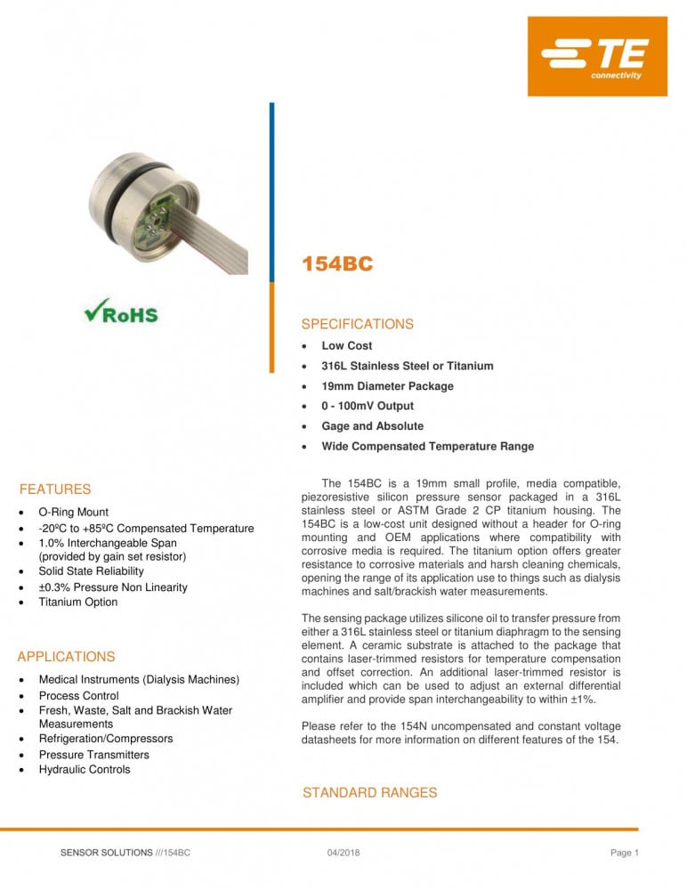 154BC datasheet page 1