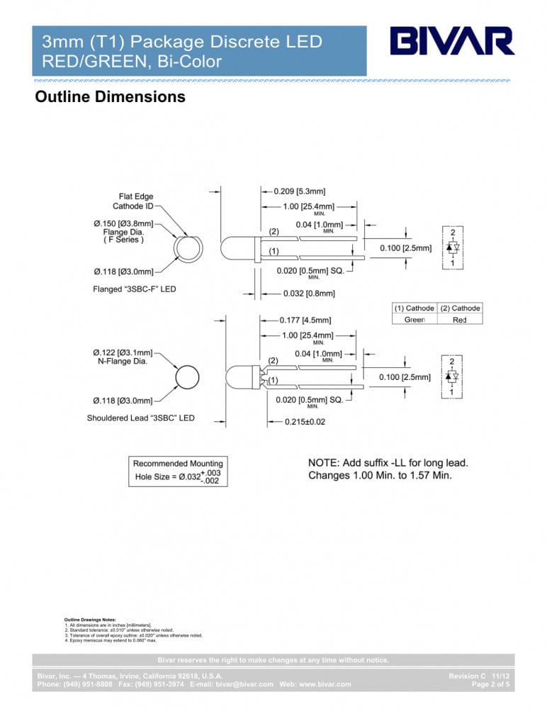 BIVAR 3SBC datasheet page 2