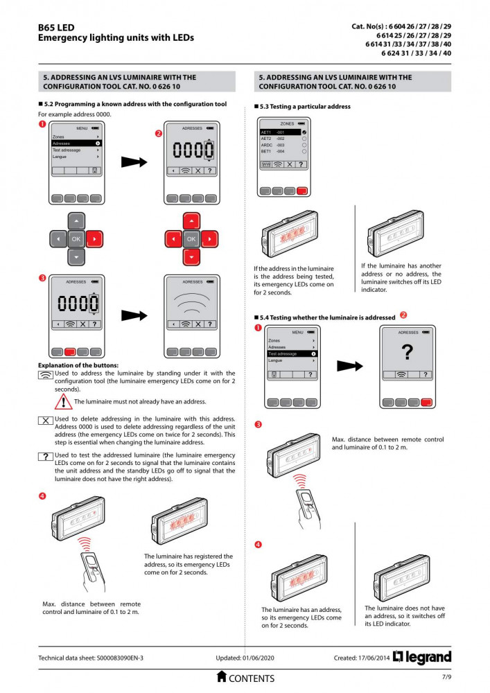 Legrand emergency luminaire manual page 7