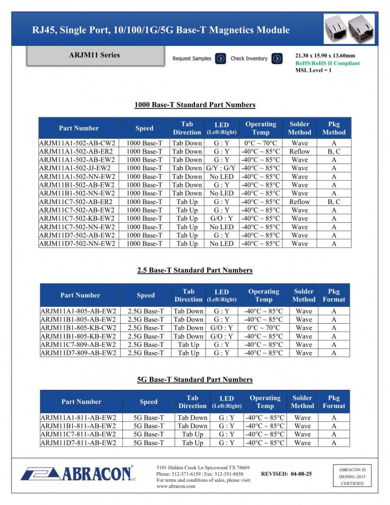ARJM11 series document page 5