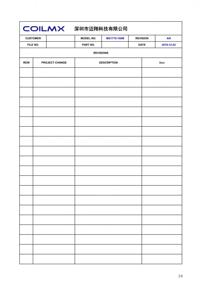 MS1770-150M datasheet page 2