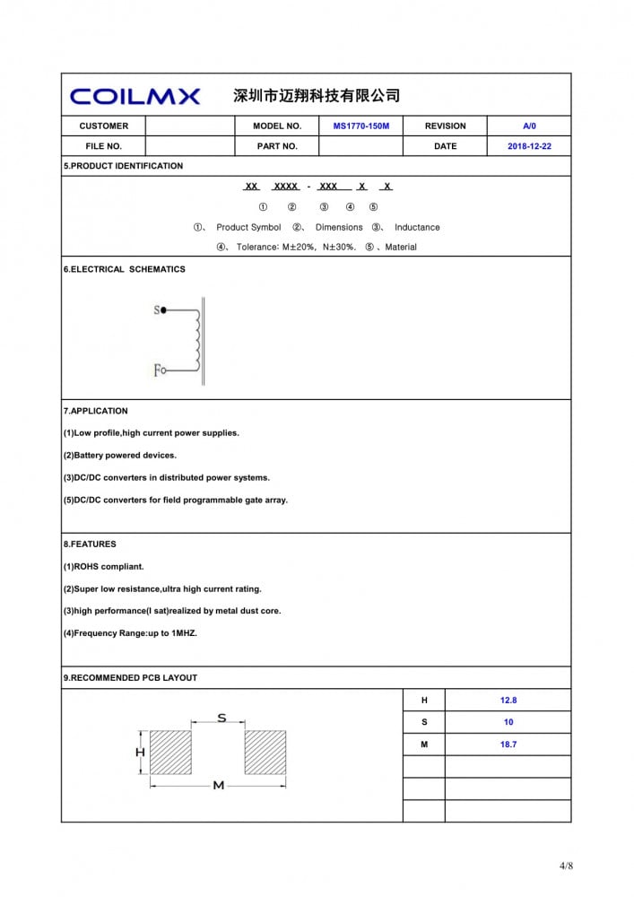 MS1770-150M datasheet page 4
