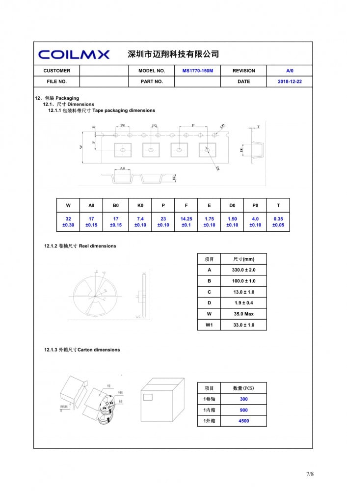MS1770-150M datasheet page 7