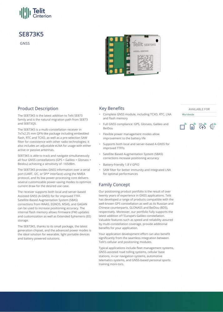 SE873K5 technical document page 1