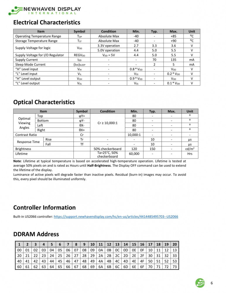NHD-0420CW-AG3 datasheet page 7