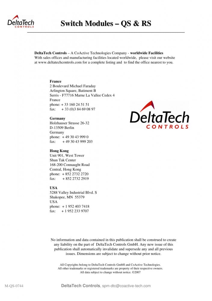 RS series technical document page 3