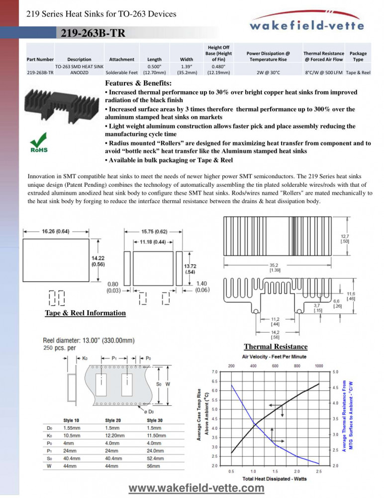 WAKEFIELD 219-263B-TR product document image