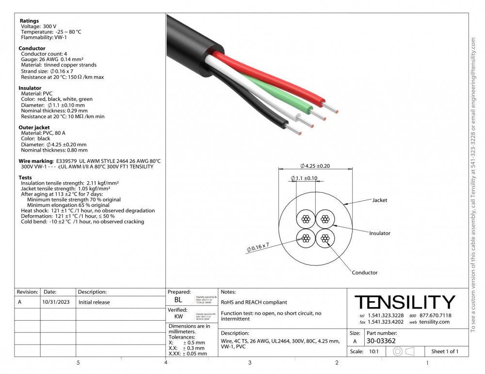 30-03362 cable product drawing