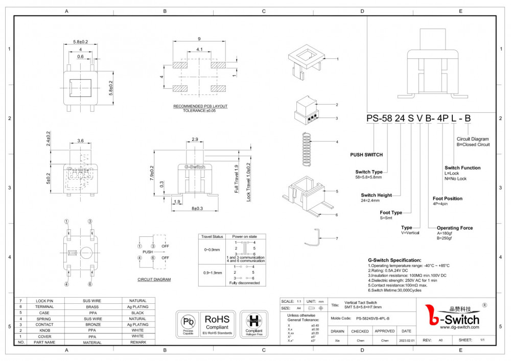 PS-5824SVB-4PL-B technical document image