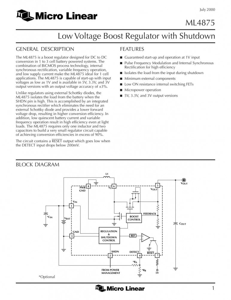 ML4875 datasheet page 2