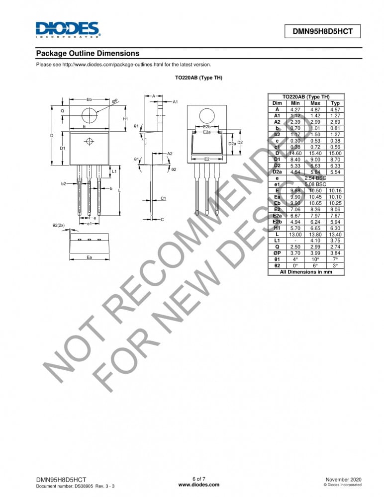 DMN95H8D5HCT datasheet page 6