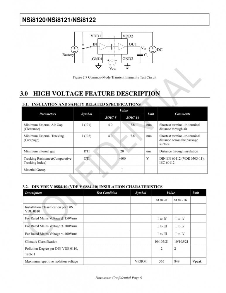 NSI8121N1 datasheet page 9