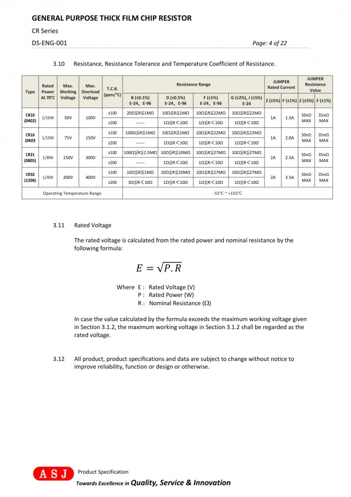 ASJ CR Series datasheet page 4